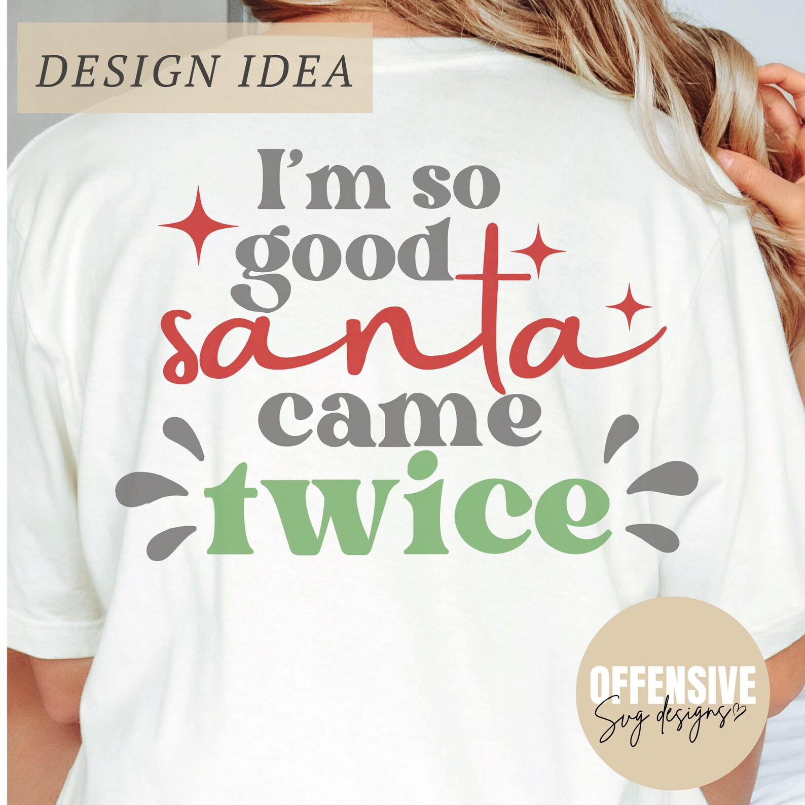 Santa Came Twice SVG | Funny Christmas Shirt Design (digital Download ...
