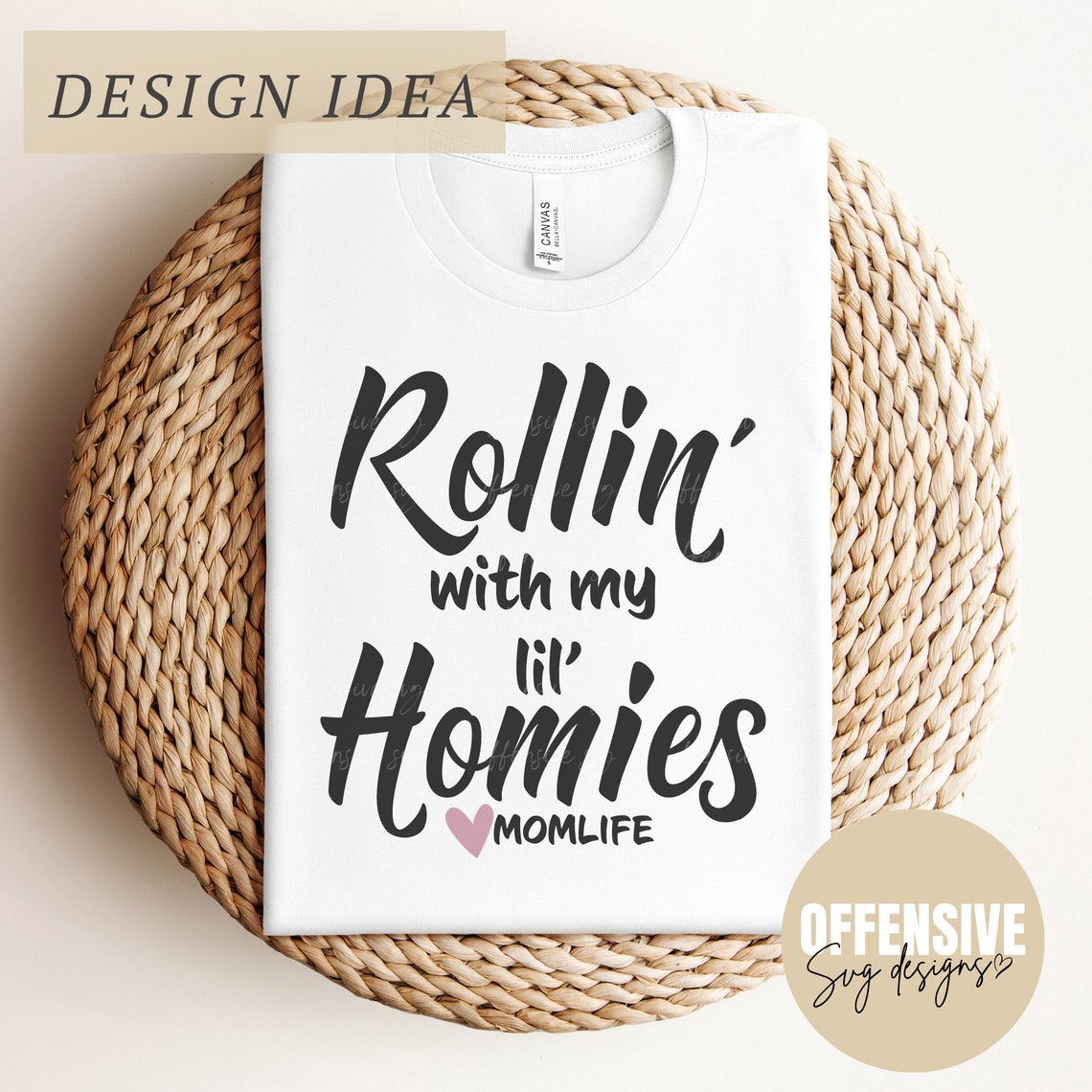 Rollin' With My Homies SVG – Mom Life Car Decal (digital Download) - Etsy