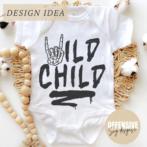Wild Child SVG | Urban SVG | Grunge SVG | Skeleton Svg | Boys and Girls ...