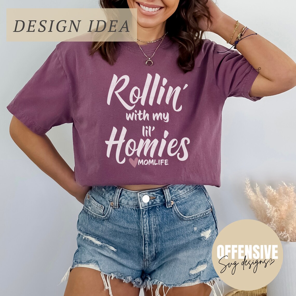 Rollin' With My Homies SVG – Mom Life Car Decal (digital Download) - Etsy