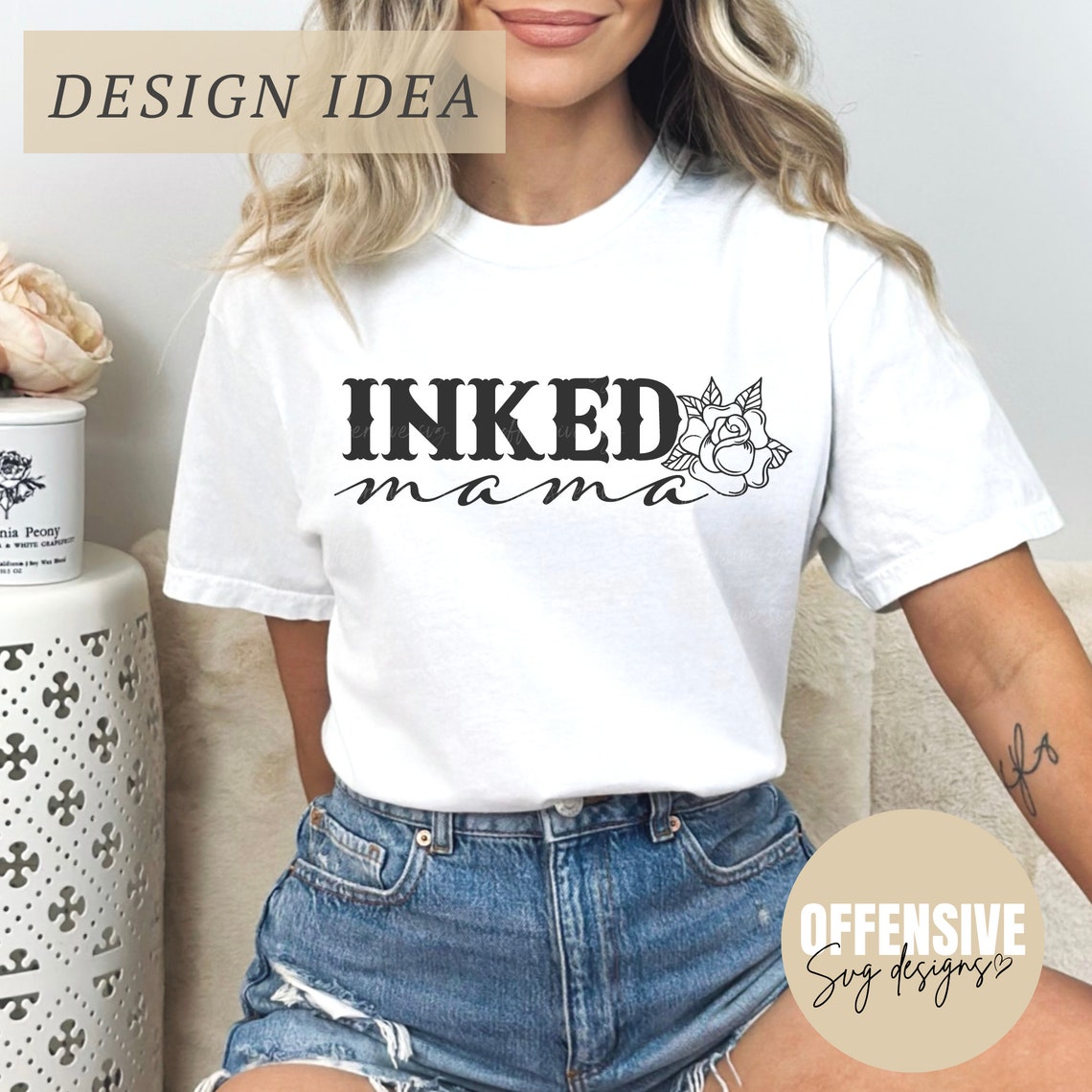 Inked Mama SVG – Tattooed Mom Design, Mothers Day (digital Download) - Etsy