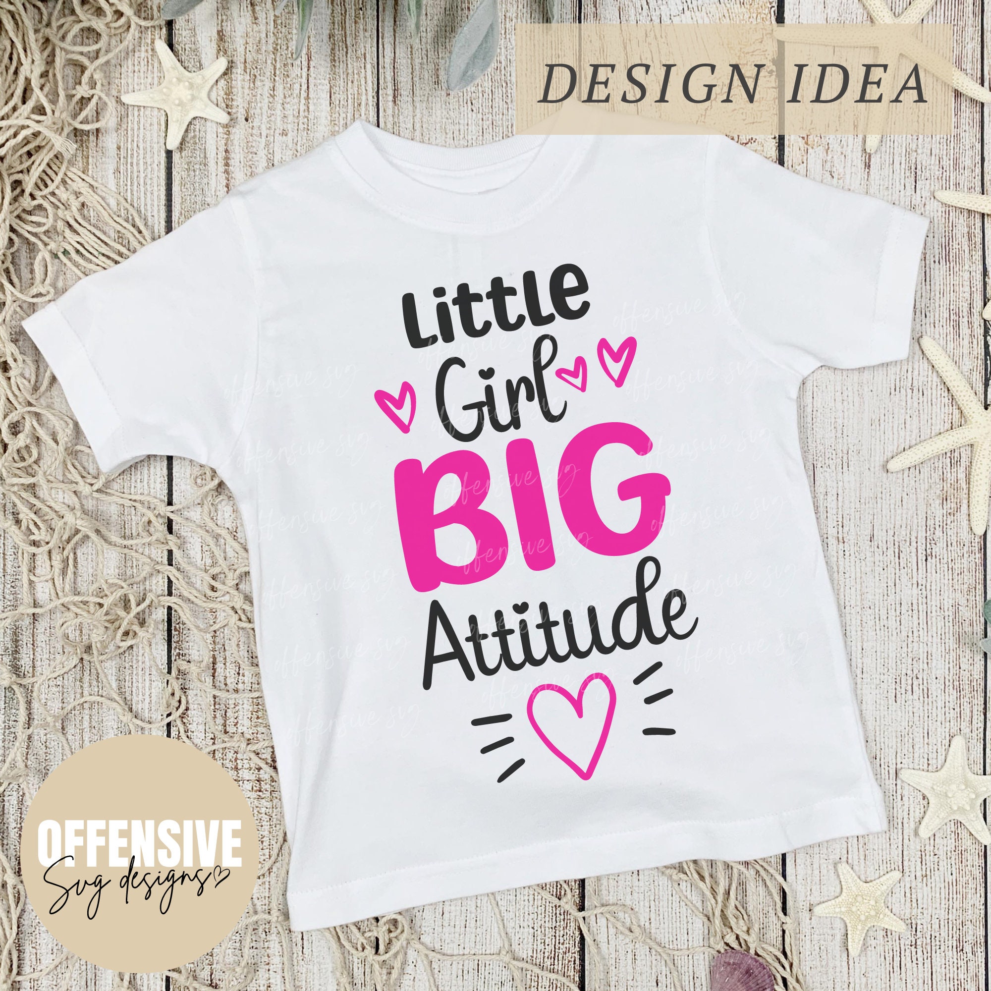 Little Girl Big Attitude Svg - Sassy Svg - Toddler Svg - Funny Kids Svg ...