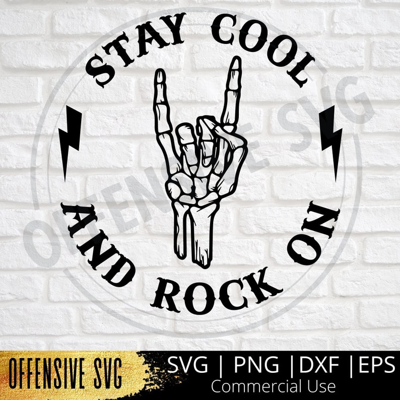 Stay Cool Svg Rock on Svg Skull Svg Punk Svg Youth Svg - Etsy Australia