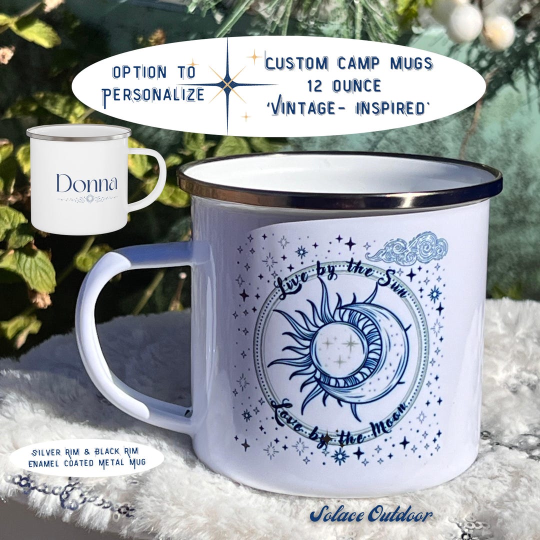 Personalized Celestial Camp Mug Astrology Gift Outdoorsy Couple Gift ...