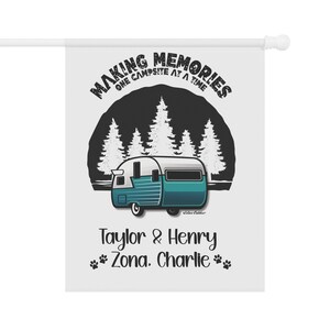 Shasta Camper Flag Making Memories One Campsite at a Time Custom ...