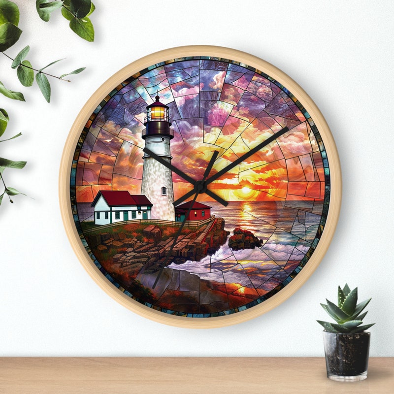 Stained Glass Clock - Etsy