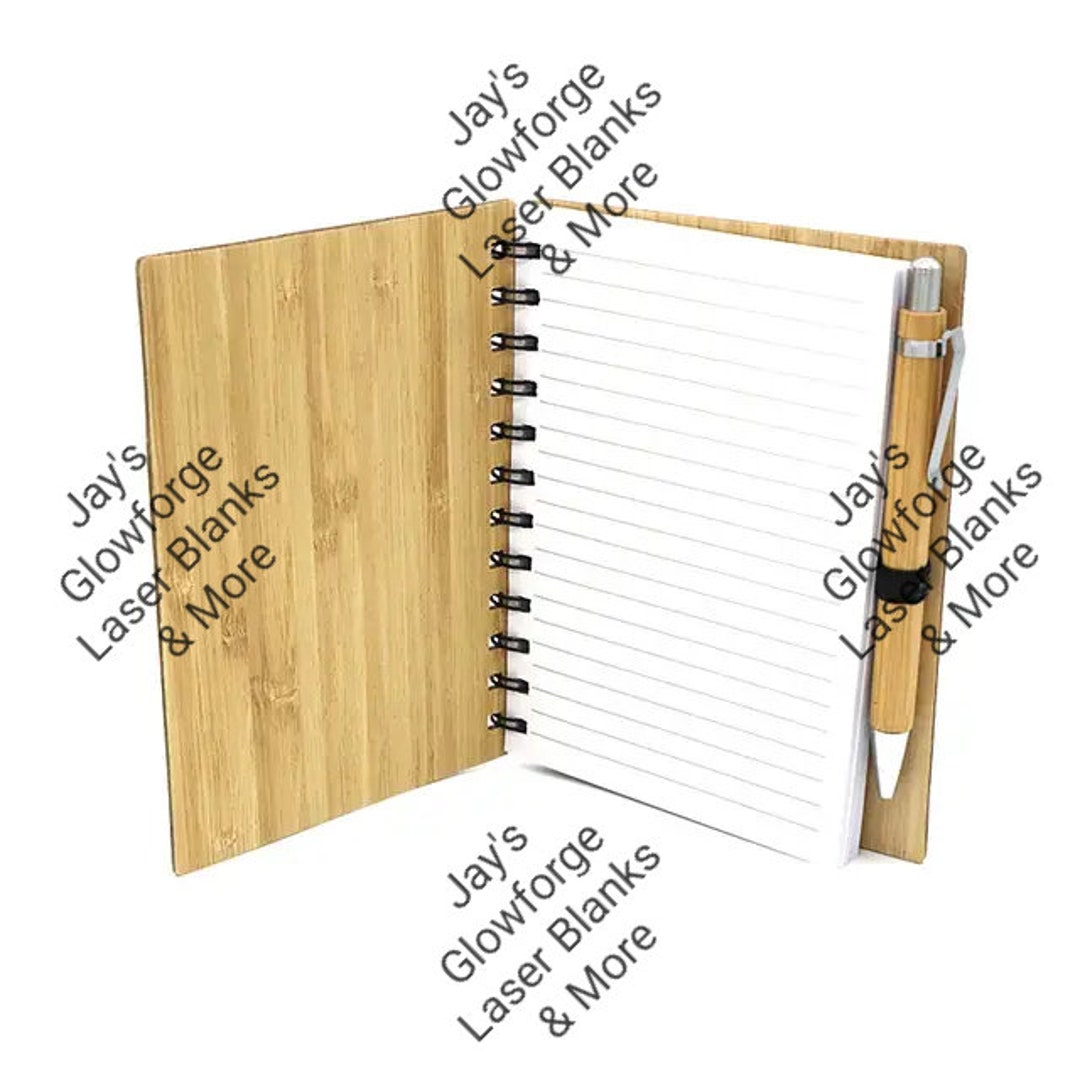 Notebook With Pen (5 Qty) | Glowforge | Mira | Thunder | Laser Blanks ...