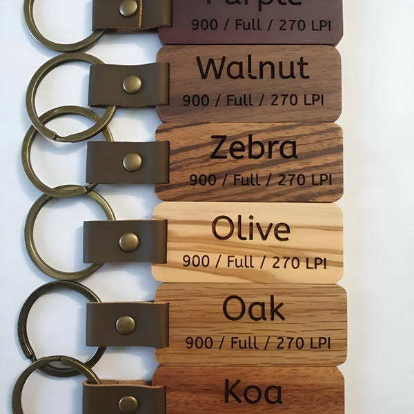 Wood Keychains - Etsy