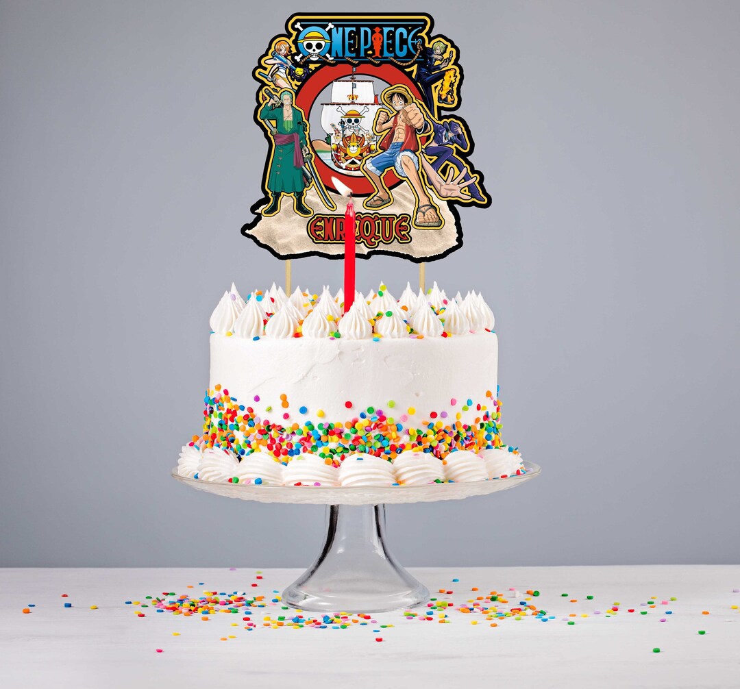 Birthday Anime One Piece Luffy Cake Topper - Etsy