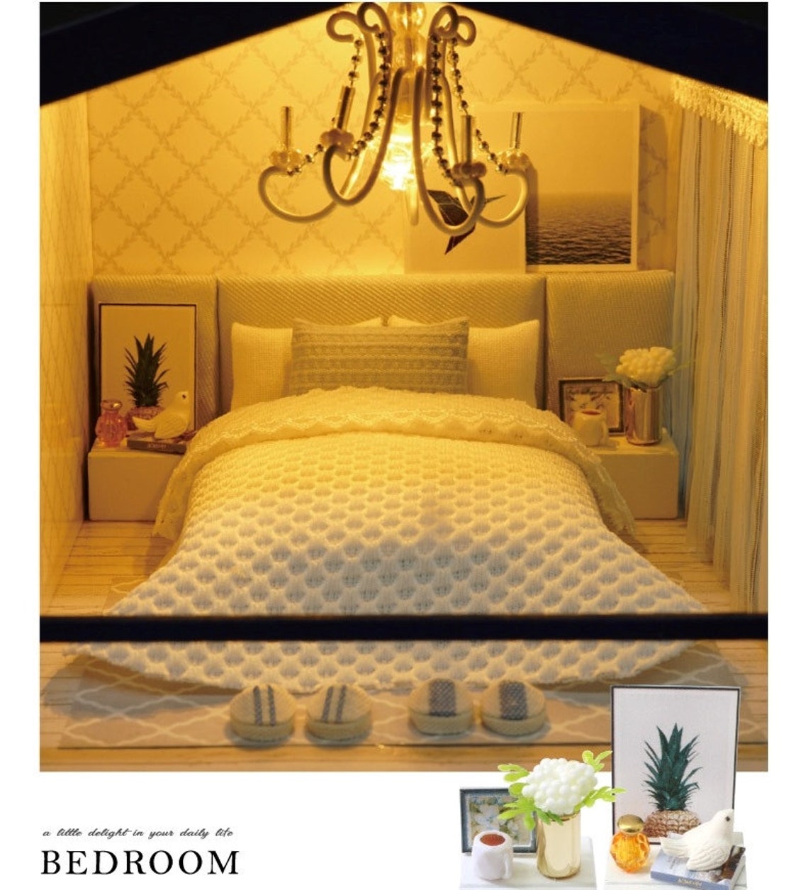 Completed Made Modern Dollhouse Miniature With Furniture - Etsy