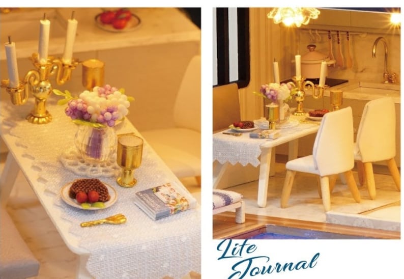 Completed Made Modern Dollhouse Miniature With Furniture - Etsy