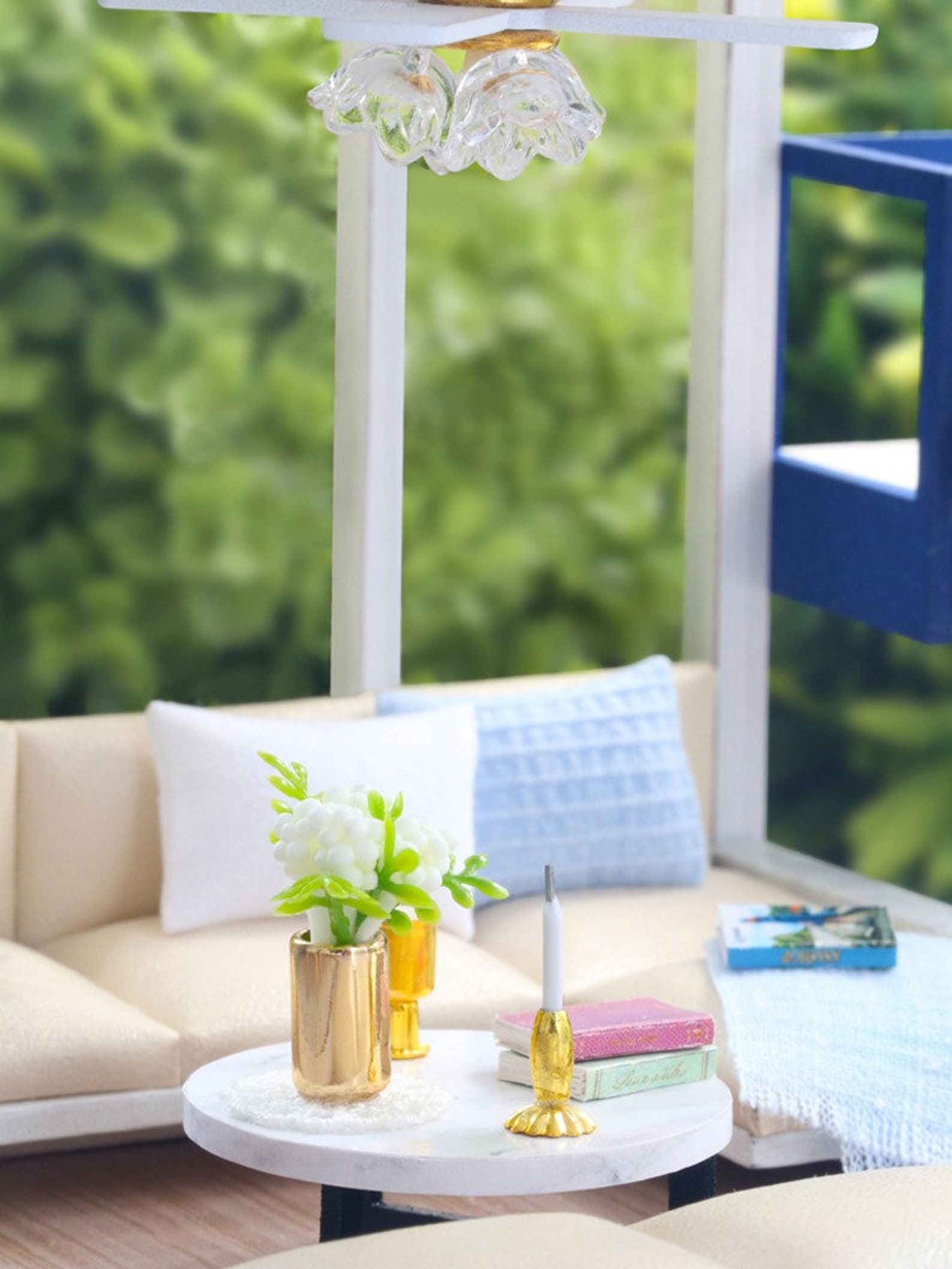 Completed Made Modern Dollhouse Miniature With Furniture - Etsy