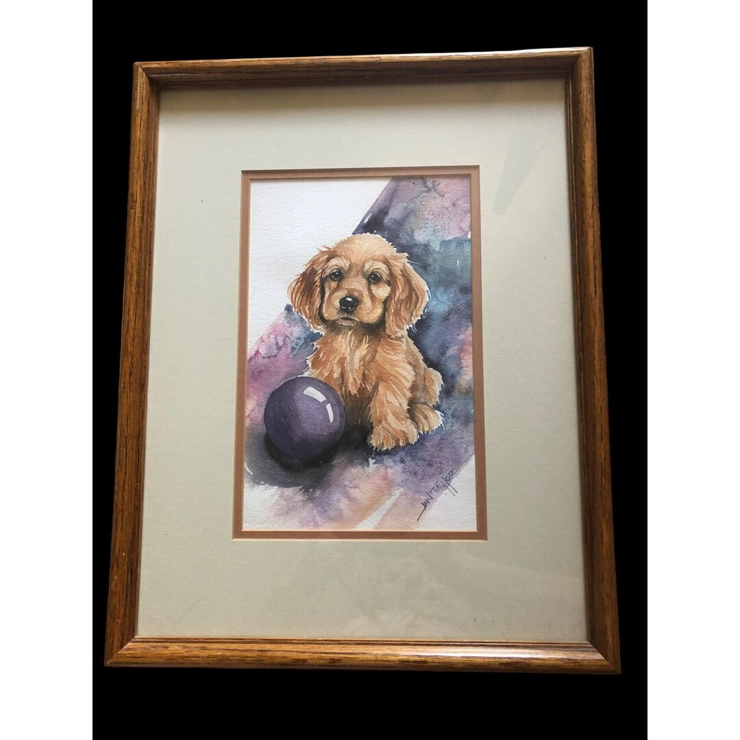 Cocker Spaniel Watercolor Original Signed Art by Jan Taylor 14"x17 ...
