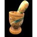 VTG 50s Mid Century Mortar & Pestle Folk Art Hand Painted Wood Veggies and Vines - Etsy