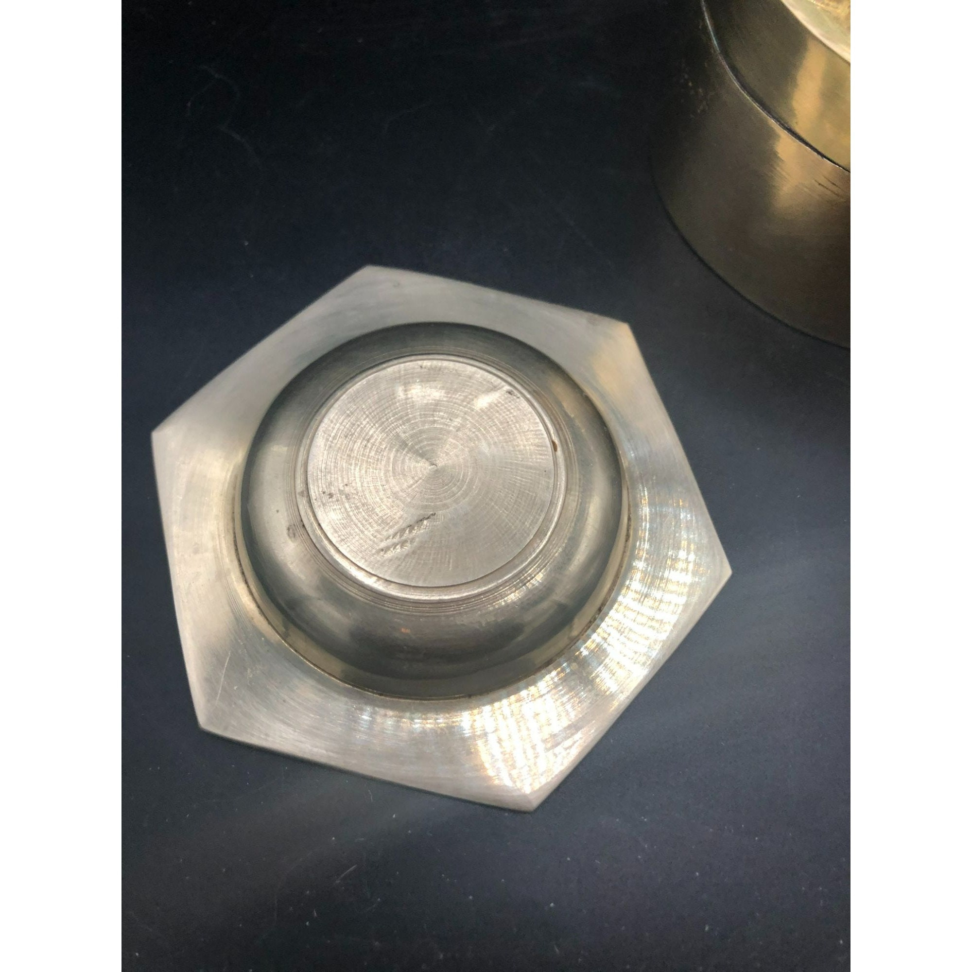 Brass Décor Clamshell Storage Box Vintage Container Hinged & - Etsy