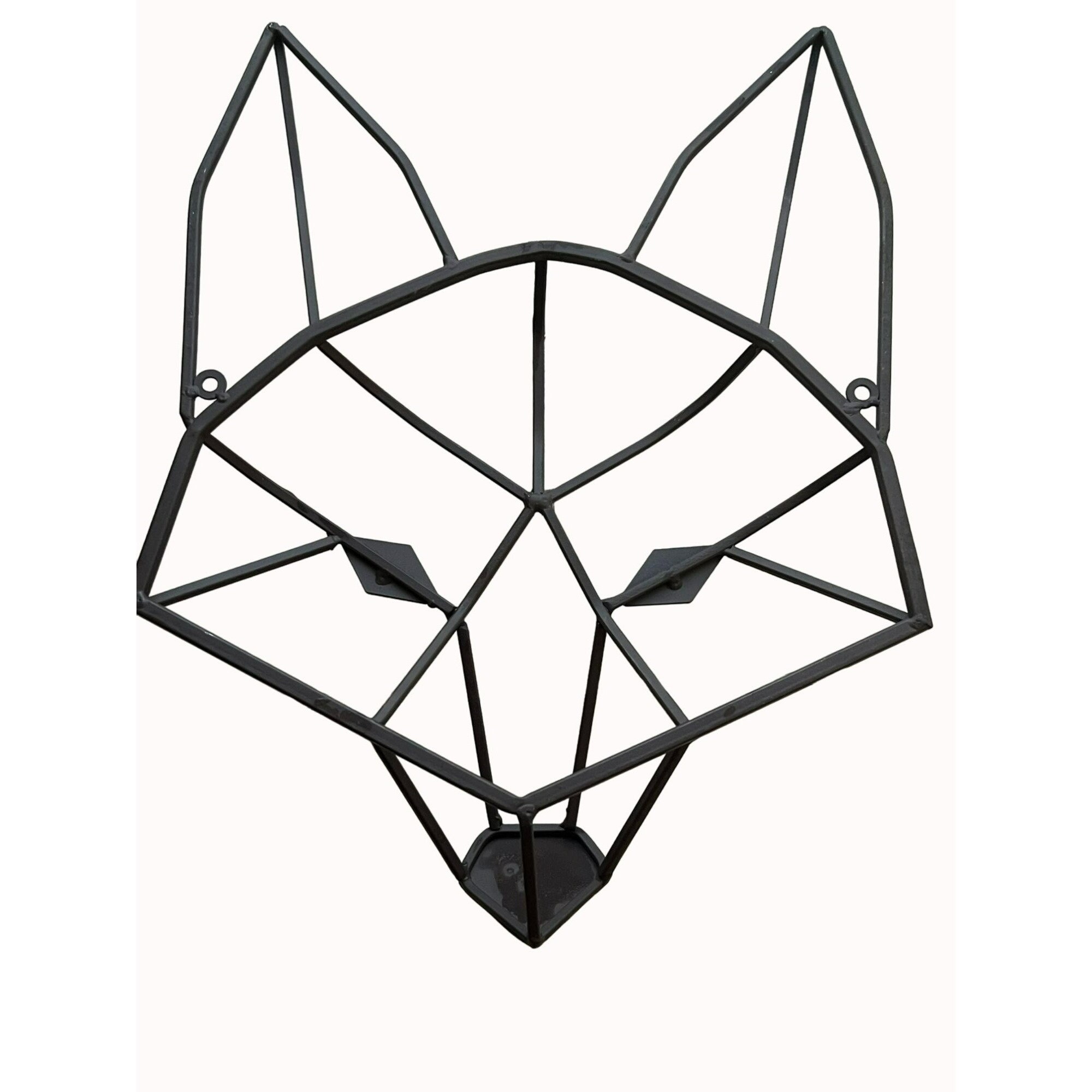 Geometric Fox Coyote Wolf Face Wall Decor 3-D Log Cabin Lodge Vacation ...