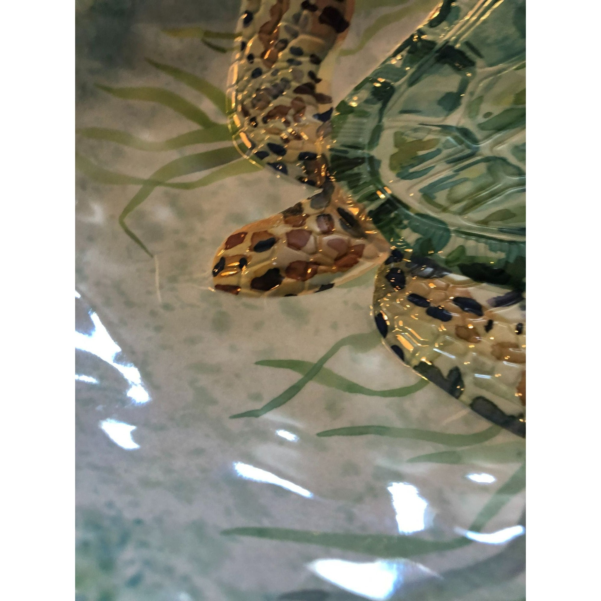 Sigrid Olsen HOME 3-D Sea Turtle Melamine Large Serving Bowl Solid ...