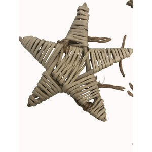 Wicker Star Garland: 6 Ft Rustic Holiday Decor - Etsy