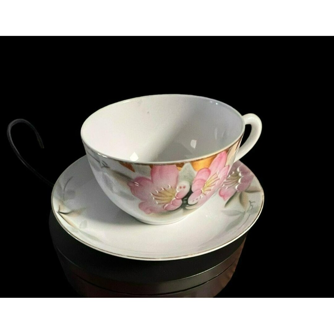 Antique Noritake Tea Cup and Saucer 1916 "azalea" Pattern 3-D Design ...