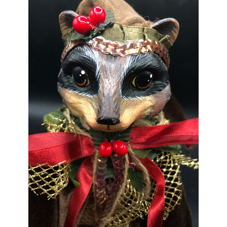 Katherines Collection Wayne Kleski Woodland Jester Raccoon Christmas ...