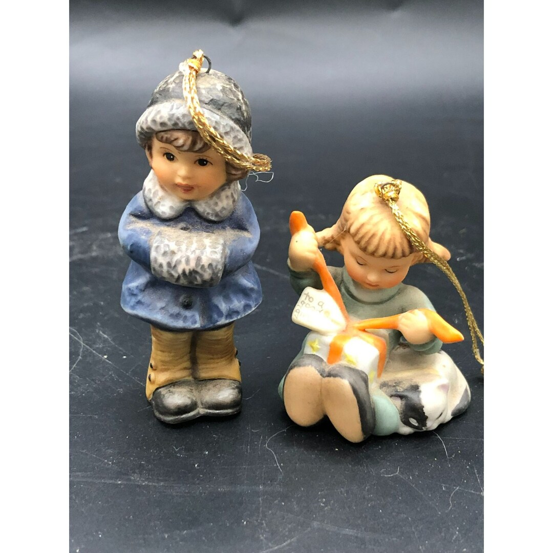 Set of 2 Goebel Hummel Christmas Ornaments Berta Hummel 1990s 4 - Etsy
