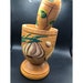 VTG 50s Mid Century Mortar & Pestle Folk Art Hand Painted Wood Veggies and Vines - Etsy
