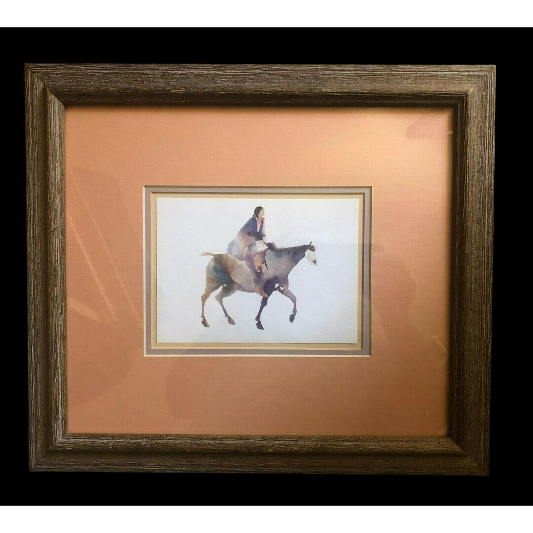 Carol Grigg “earth Healer” Framed Triple-matted Southwestern Print 6x4 ...