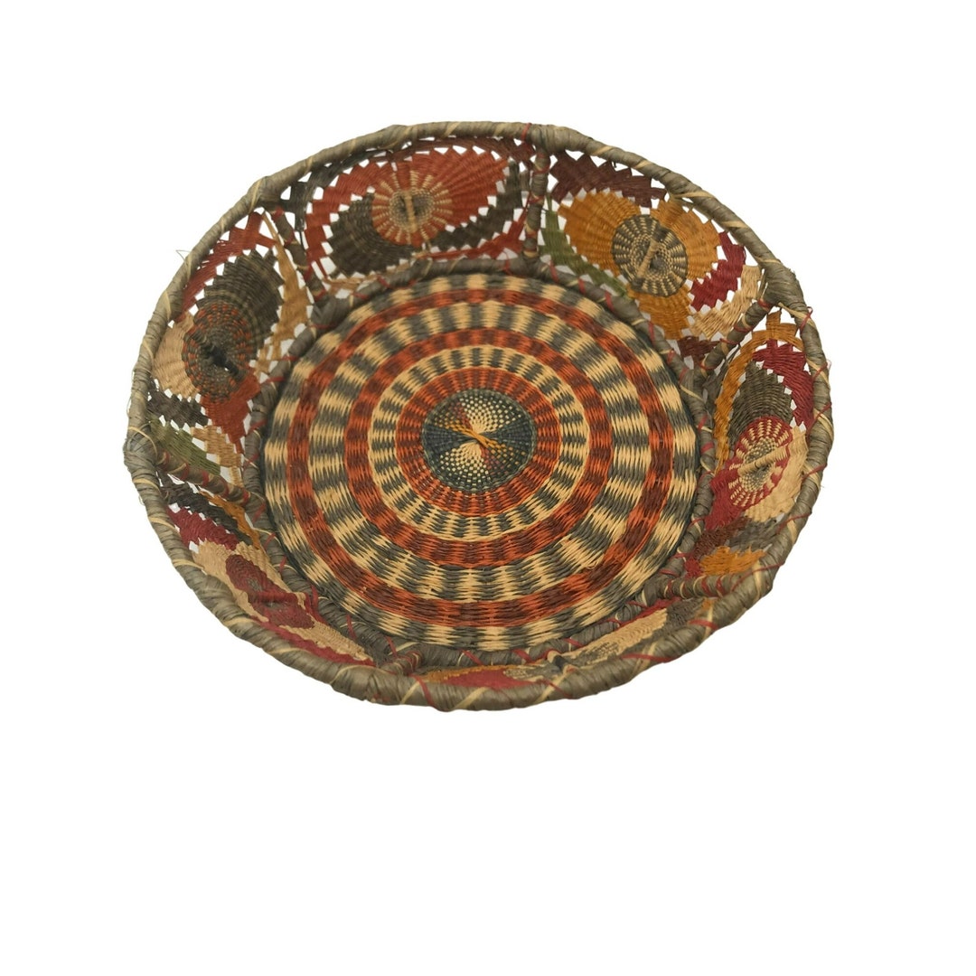 Antique Basket Made Entirely of Thread OOAK Like No Other 8 in X 2.5 In ...