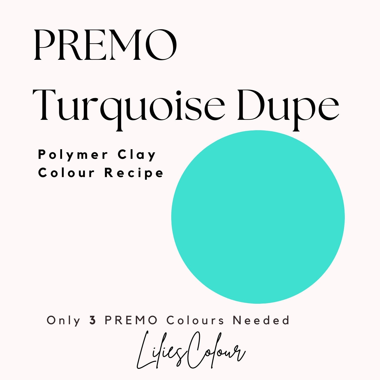 Polymer Clay Color Recipe, Premo Turquoise Dupe, Sculpey Premo Copy Cat ...