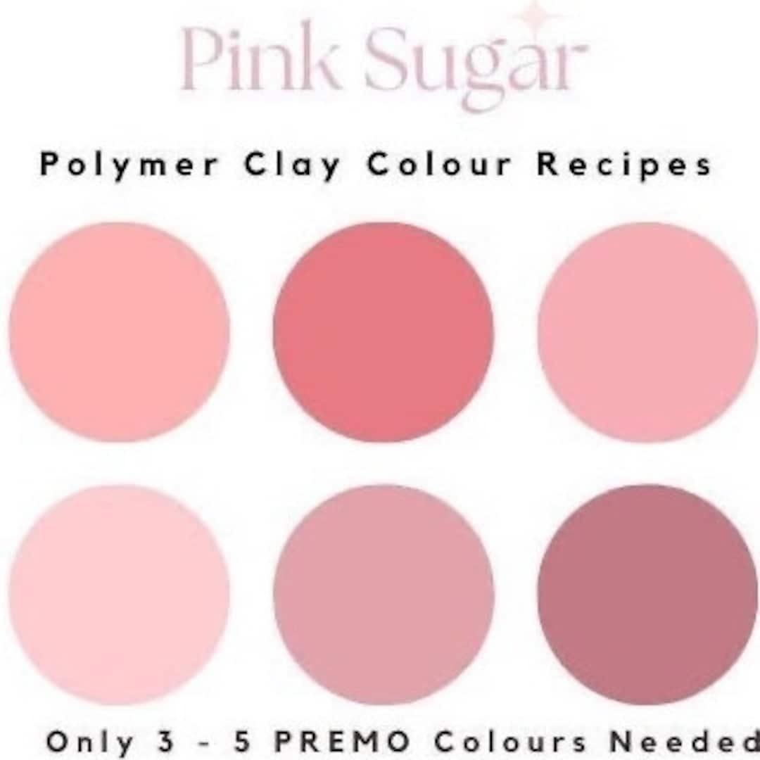 Pink Sugar Color Recipes, Polymer Clay Color Mixing, Premo Clay Color ...