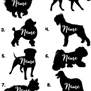 Custom Dog Decal With Name Sticker for | Etsy