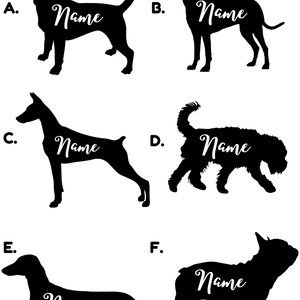 Custom Dog Decal With Name Sticker for | Etsy