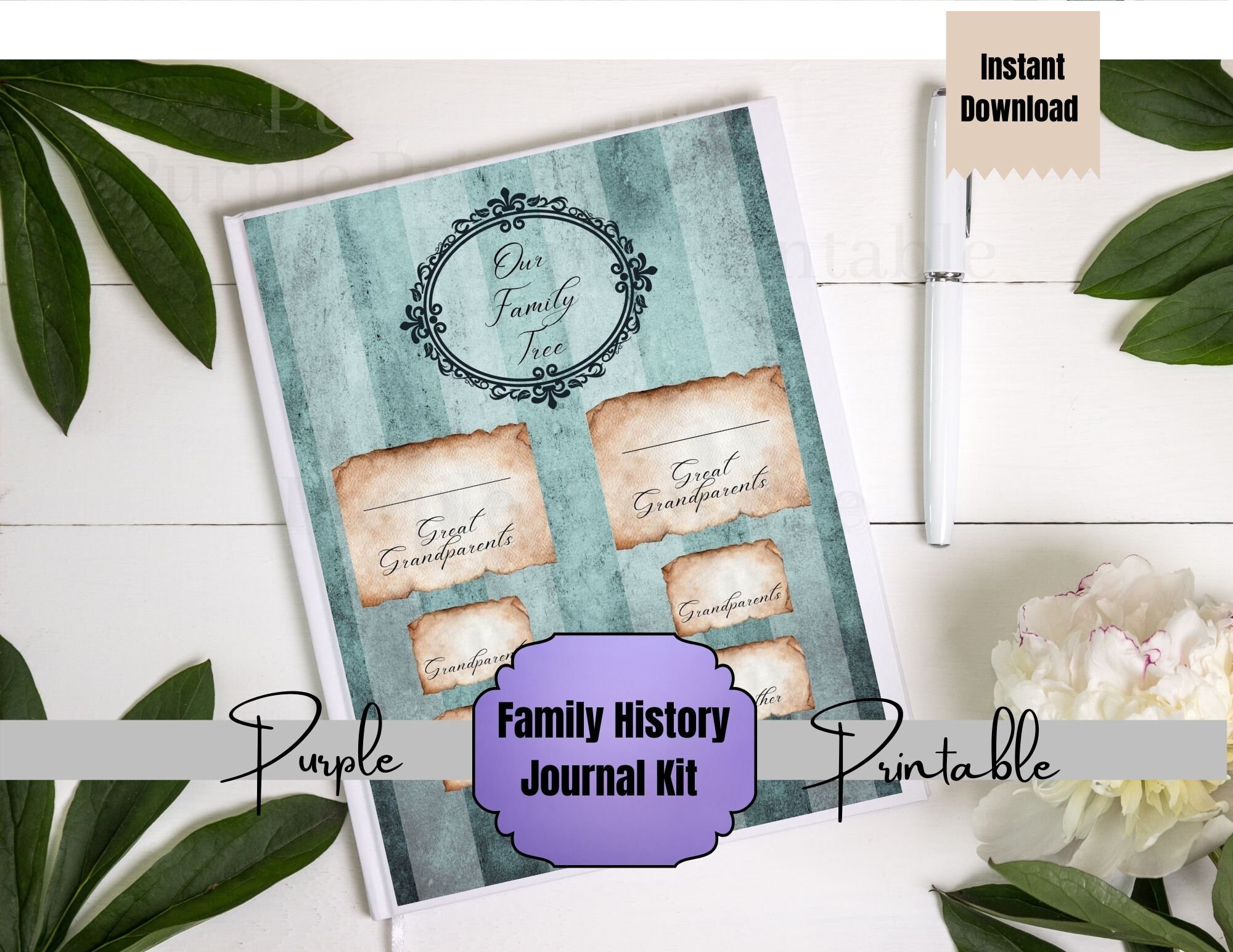 Family History, Junk Journal, Family Tree, Book, Genealogy, Story ...