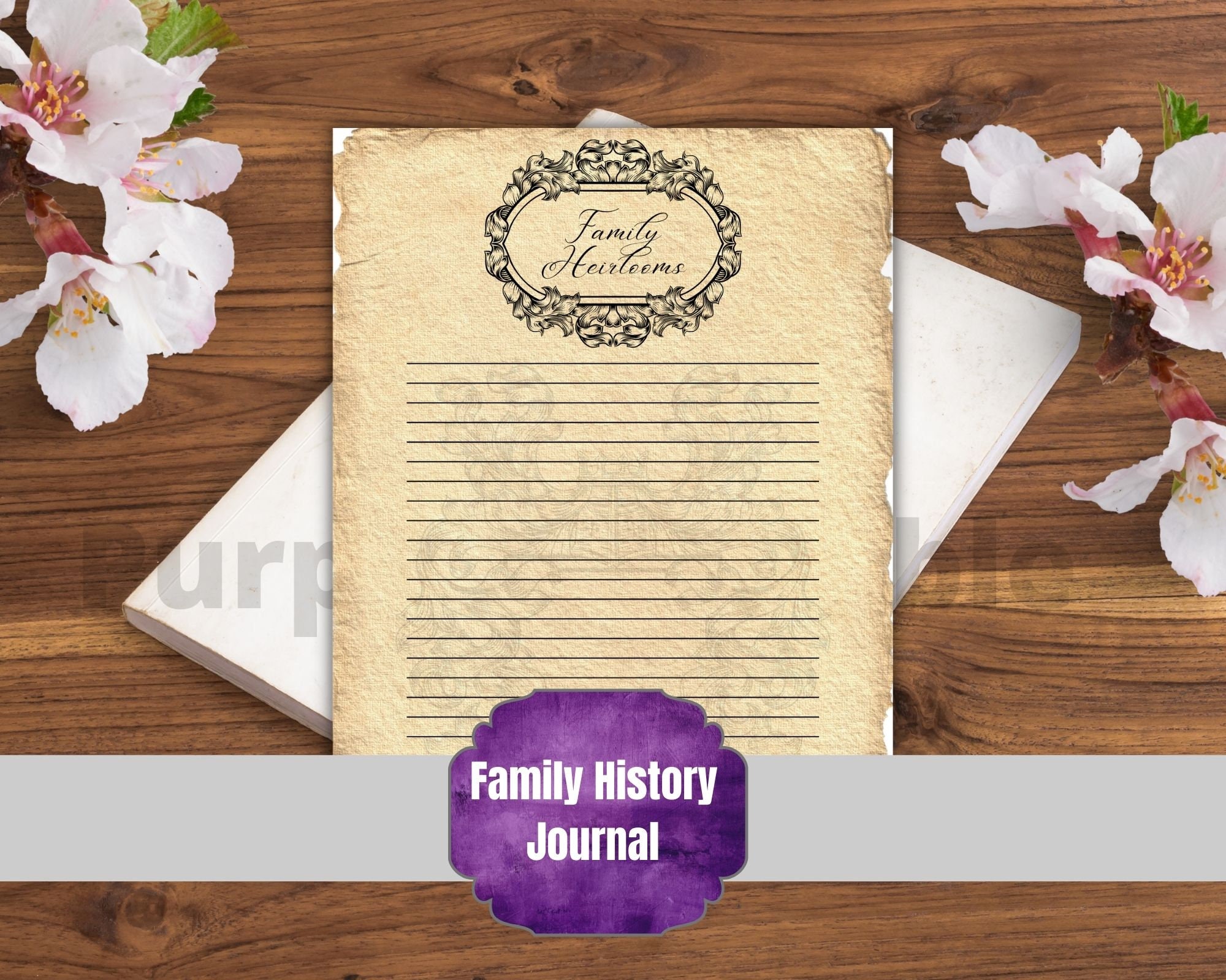 Family History Journal, Family Tree, Family Notebook, Genealogy ...