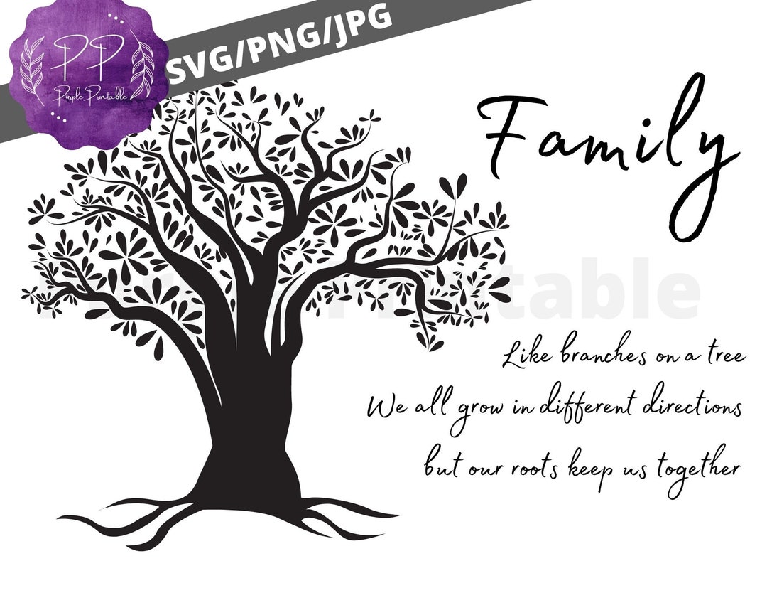 Family Tree Svg, Png, Our Roots SVG, Family Tree Our Roots Remain as ...