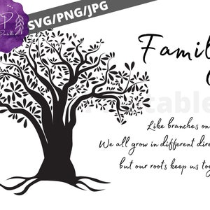 Family Tree Svg, Png, Our Roots SVG, Family Tree Our Roots Remain as ...
