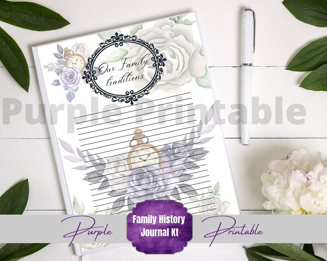 Family History Junk Journal Family Tree Kit Book - Etsy