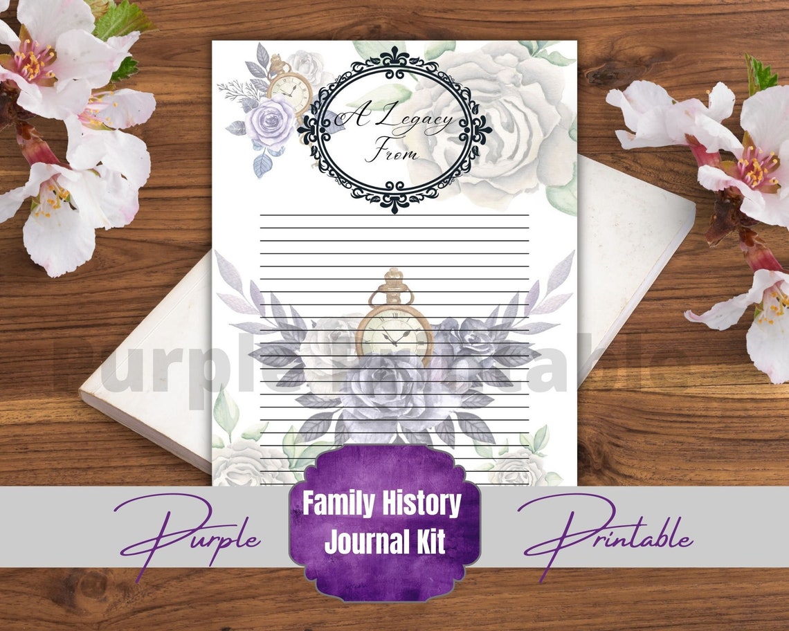 Family History Junk Journal Family Tree Kit Book - Etsy