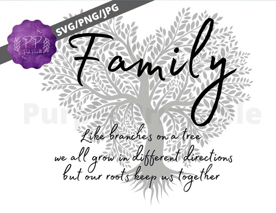 Family Tree Svg Family Roots Being a Family Png - Etsy