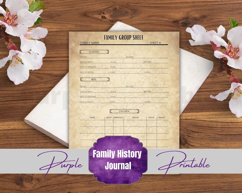 Family History Pages | Genealogy Sheets | Worksheets | Printable ...