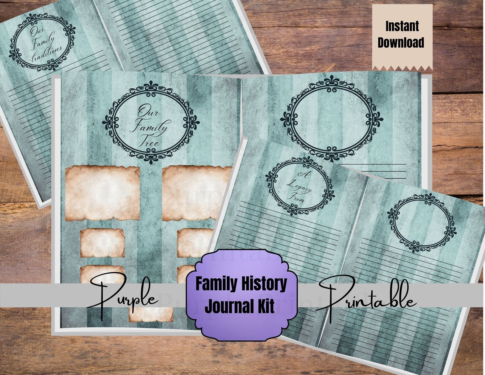Family History, Junk Journal, Family Tree, Book, Genealogy, Story ...