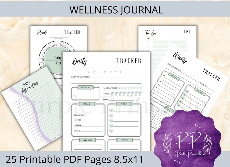 WELLNESS Journal, Meditation Journal, Mindfulness Journal ...