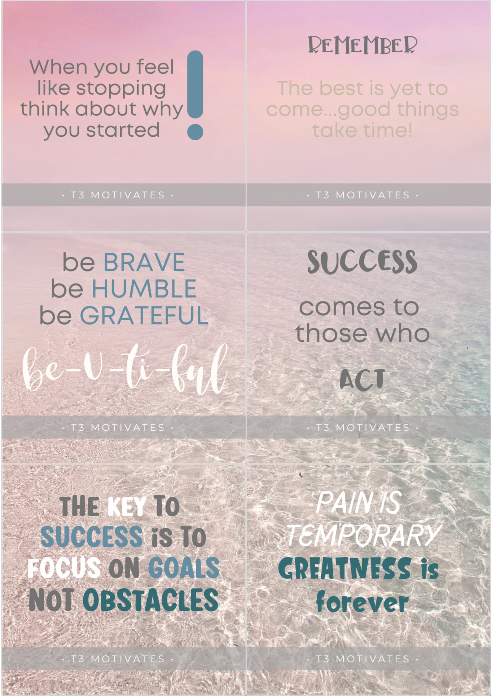 Motivational Cards | Inspirational Cards Set | Positivity Cards | 2 ...