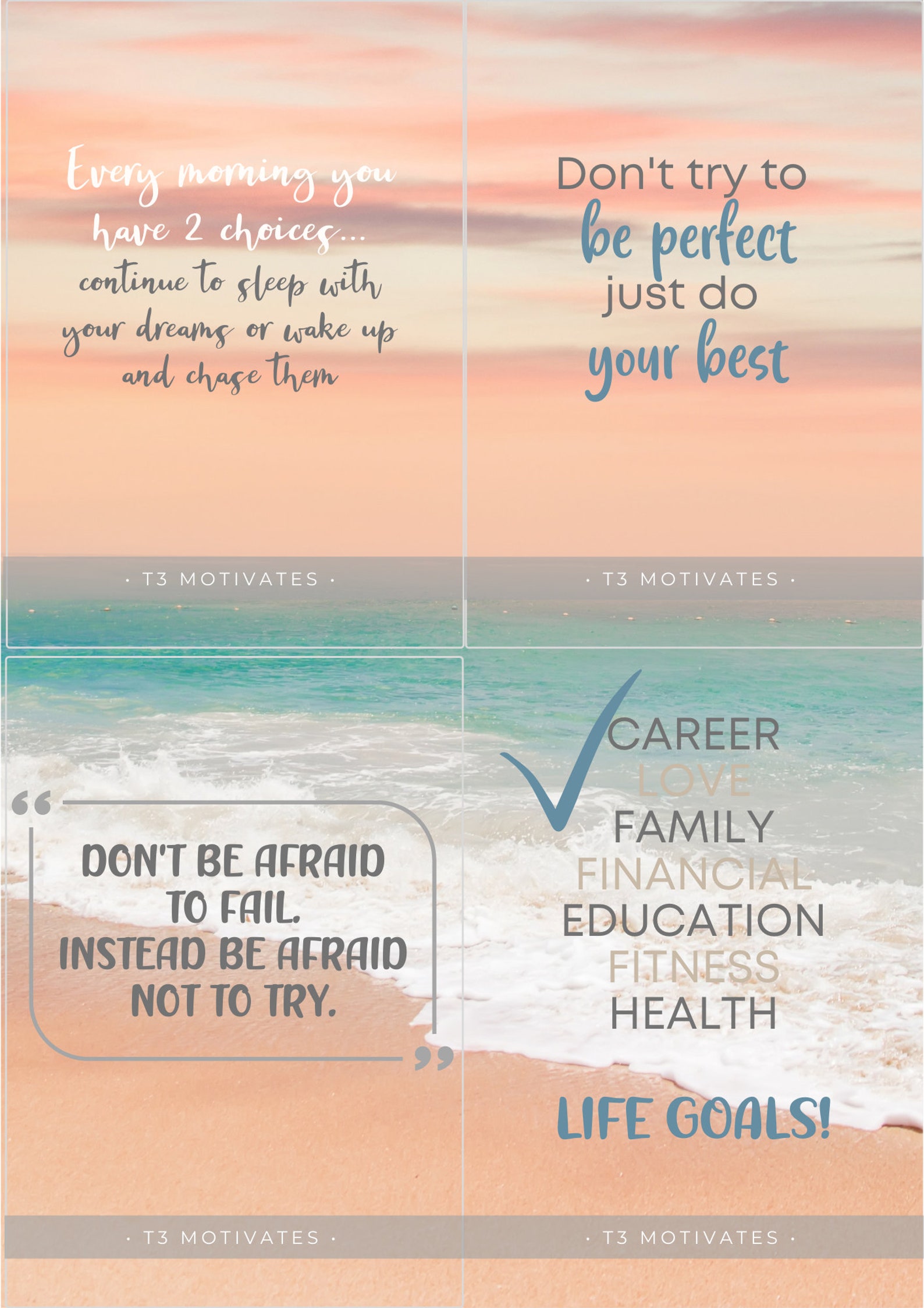 Motivational Cards | Inspirational Cards Set | Positivity Cards | 2 ...