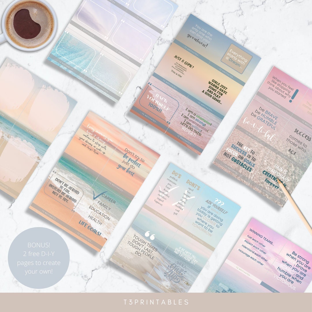 Motivational Cards | Inspirational Cards Set | Positivity Cards | 2 ...