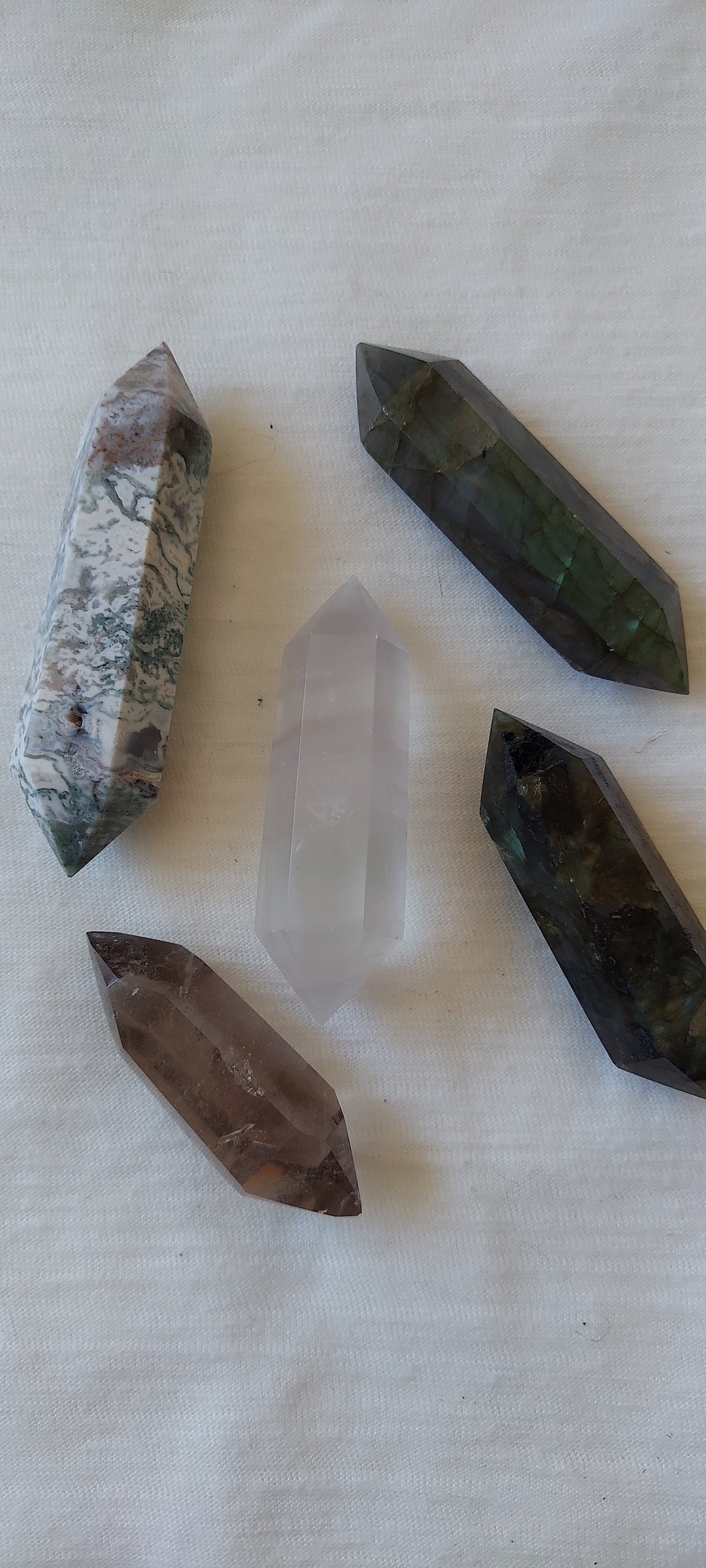 Crystal Double Point, Crystal DT, Smoky Quartz, Healing Crystals ...