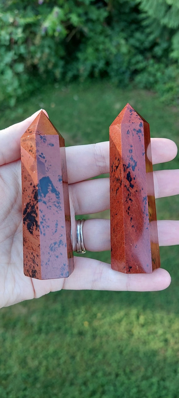 Mahogany Obsidian Towers Obsidian Towers Mahogany Obsidian - Etsy