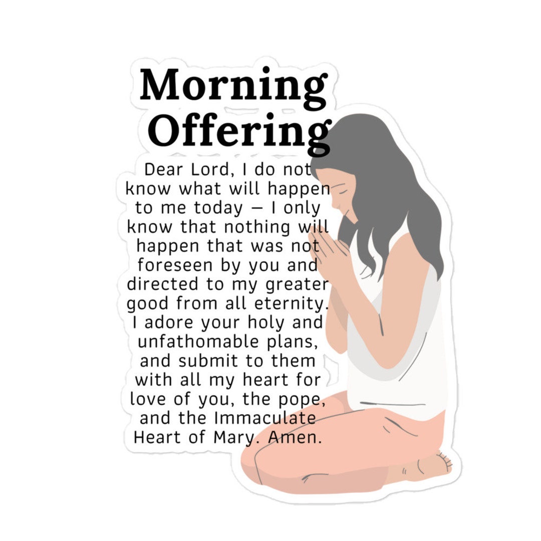 Morning Offering Sticker - Etsy