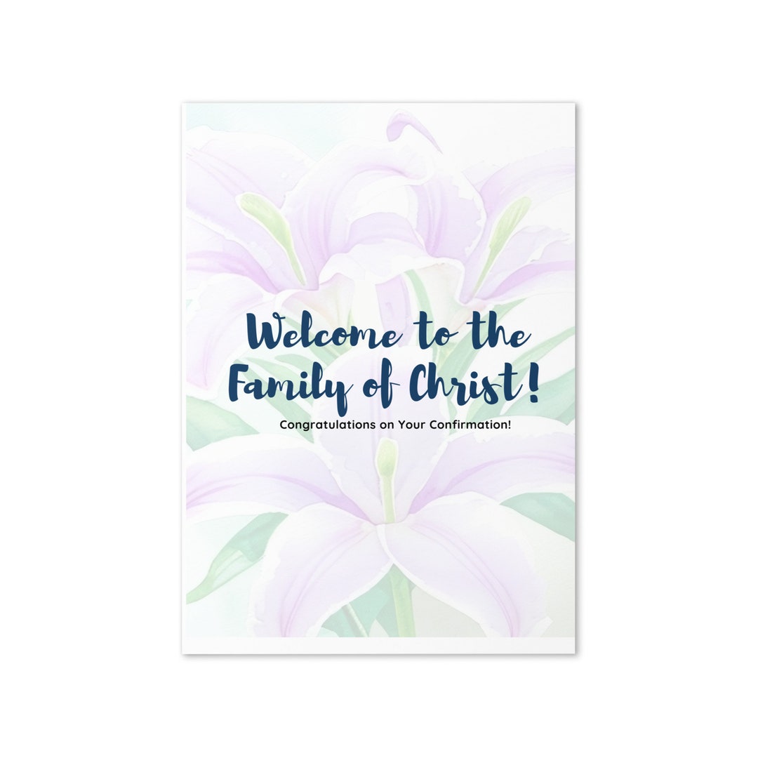 Confirmation/rcia Greeting Card DIGITAL FILE - Etsy