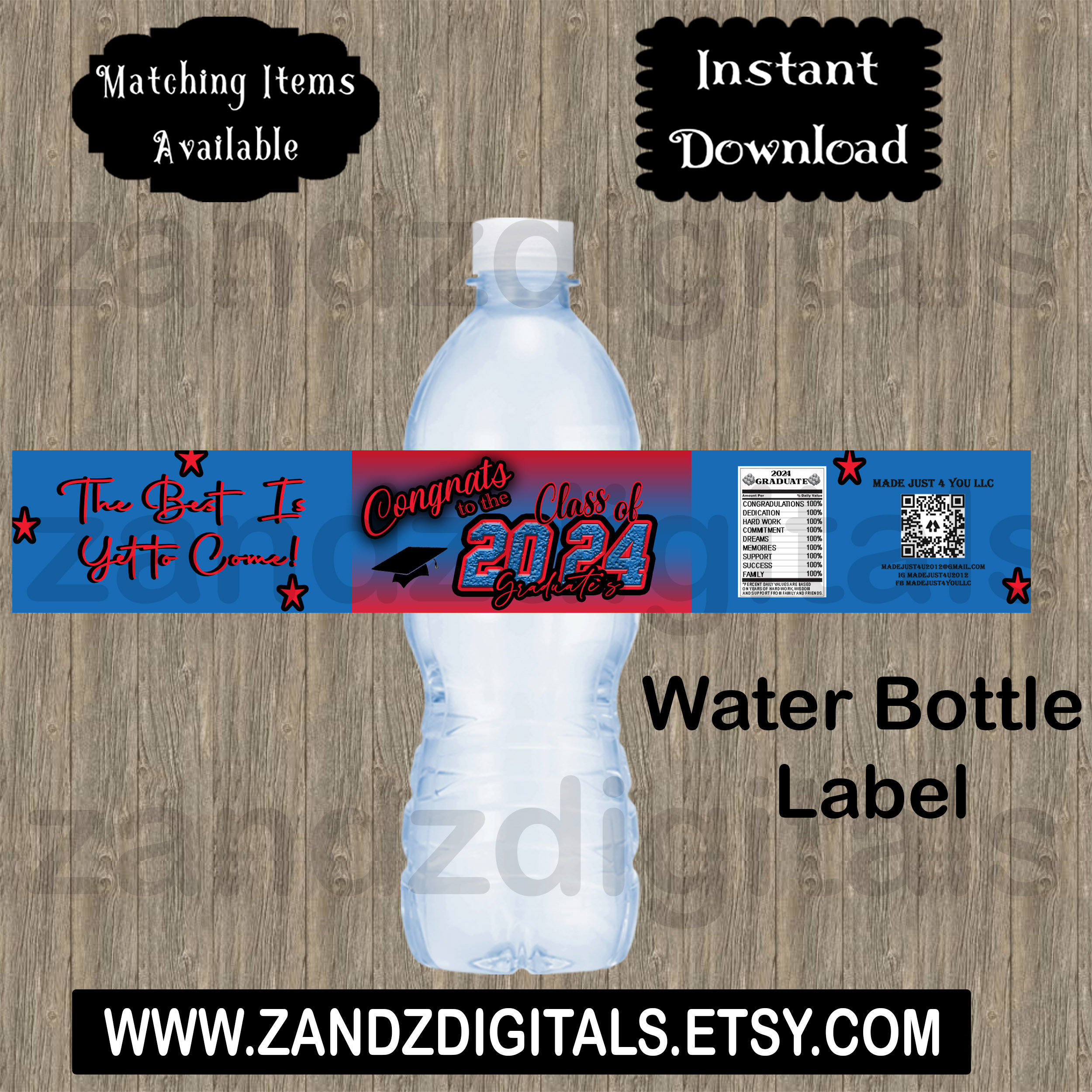 2024 Bundle Graduation Template, 2024 Graduation Favor, 2024 Senior ...